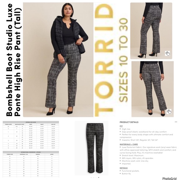 torrid | Pants & Jumpsuits | Torrid 2r Plus Size Bombshell Studio Luxe ...